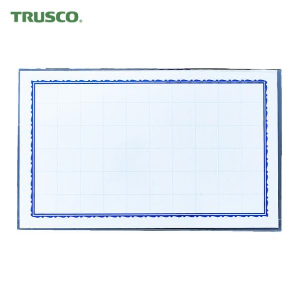 TRUSCO 名札|特長:裏面に安全ピン・クリップ両用型の金具が付いています。