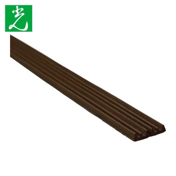 特長●耐久性・耐候性に優れ、適度な弾力ですきまにピッタリとなじみ防音・防風効果があります。●使い勝手のよいカットサイズです。用途●戸当り、気密材に。