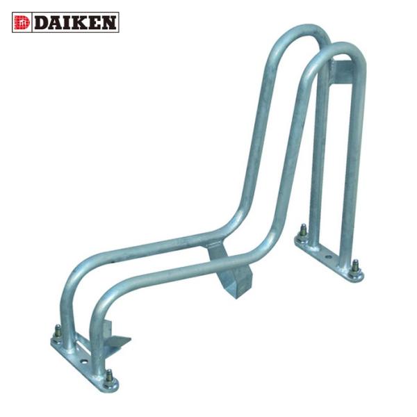 DAIKEN 自転車スタンド|特長:土台を使用しない独立タイプなので、施工場所を問わず設置可能です。 施工場所にあわせて自由に設置可能です。 耐久性に優れた溶融亜鉛めっきのスチール製です。