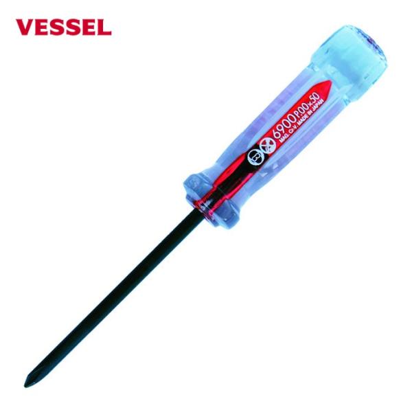 VESSEL 樹脂柄ドライバー|特長:水晶の輝き、クリスタライン柄です。 精密タイプです。