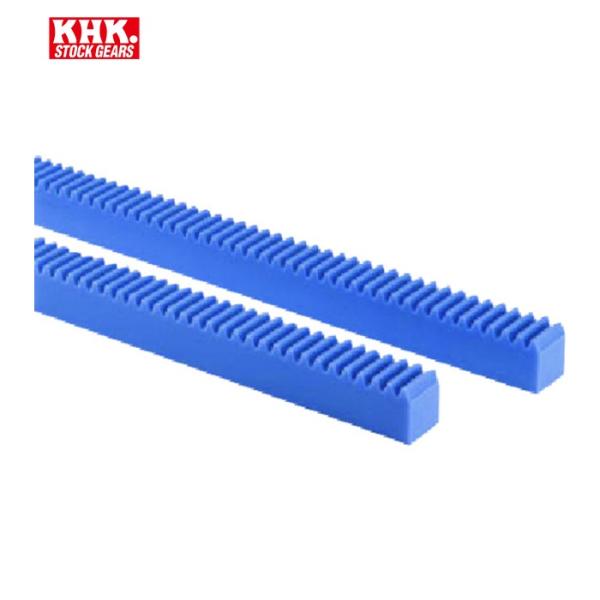 KHK ラック|特長:材料にMCナイロンを採用した軽量製品です。 無潤滑でも使用できます。