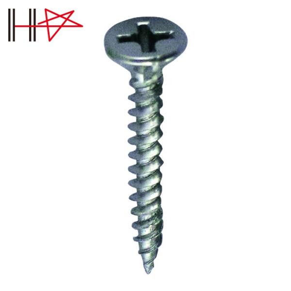 DAIDOHANT 軽天ビス|特長:石膏ボード・フレキ板・ケイカル板などを鋼製下地(板厚保1mm以下)に下穴無しで取り付けできます。