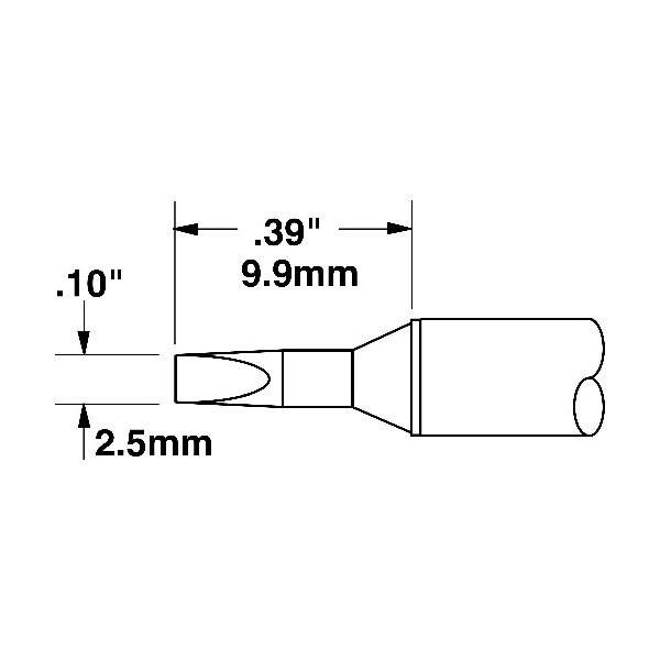 メトカル はんだこて用パーツ|特長:MXシリーズ用チップカートリッジです。