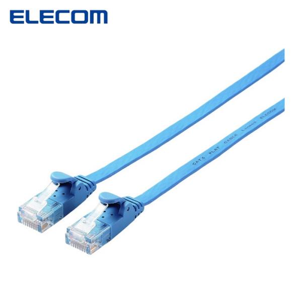 ELECOM LANケーブル|特長:光通信に最適な、1ギガビット・イーサネットの「1000BASE・TX」に対応したカテゴリー6に準拠しています。 幅約6mm、厚さ約1。 38mmのスーパーフラットタイプケーブルを採用した1ギガビット対応の...