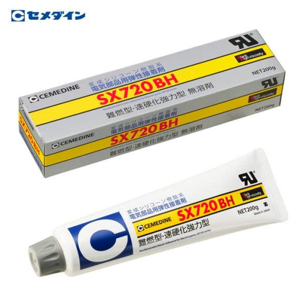セメダイン 接着剤1液タイプ|特長:難燃タイプ(UL94V・0認定)の接着剤です。 一液常温湿気硬化型弾性接着剤です。 初期立ち上がりが速く、耐久性に優れます。