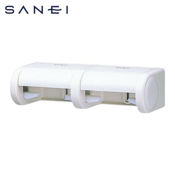 SANEI トイレットペーパーホルダー|特長:ロールペーパーがワンタッチで着脱でき、2個セットできます。 芯ありのペーパーに対応します。