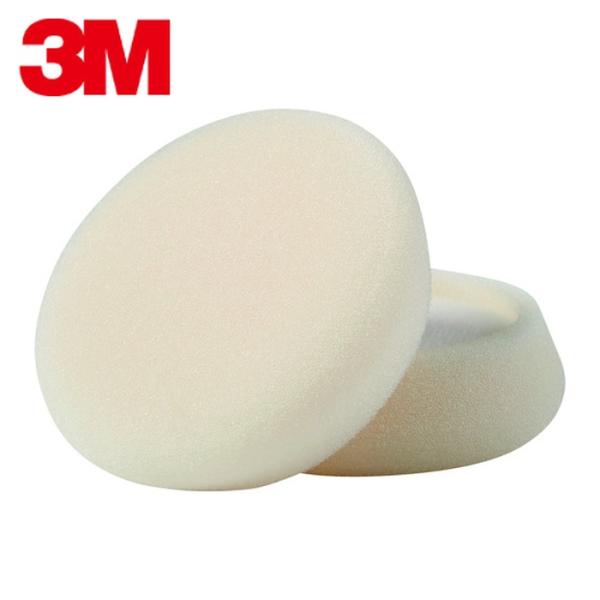 3M バフ|特長:75mm用の小径ポリッシャーに取り付けて使用する、スポンジバフです。
