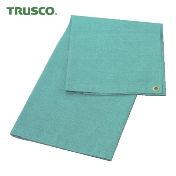 TRUSCO スパッタシート|特長:平織のエコノミータイプで、お求めやすく、片面コートで非常に軽く柔らかいため扱いやすいです。 火花・ノロをはじく(表面)・付着(裏面)兼用タイプです。 ノンアスベスト・ノンセラミックの安全な商品で、皮膚刺激...