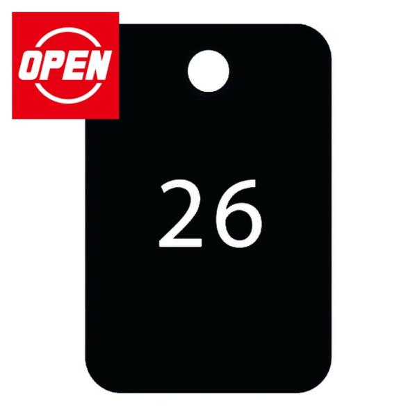 OP 番号札|特長:お店やホテル旅館などで何かと重宝する番号入りの札です。