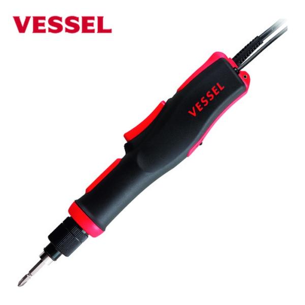 VESSEL 小ねじ用電動ドライバー|特長:グリップは振動を吸収するゲルパッド付で持ちやすく、疲れにくくなっています。 (エルゴノミックデザイン)・カーボンブラシの交換が不要でメンテナンスフリーです。 いじり止めスリーブ付で調整の誤操作を防...