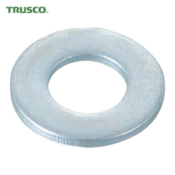 TRUSCO 平ワッシャー|特長:おねじの頭あるいはナットが母材に食い込まないための一般的な平ワッシャーです。