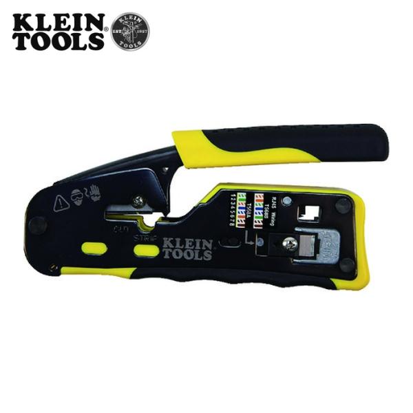 ・KLEIN TOOLS社製モジュラープラグPass-Thru[[TM上]]RJ45、標準RJ11、RJ12用の圧着工具です。・Pass-Thru[[TM上]]は圧着とコードの切断を同時に行うため、失敗せずに圧着できます。・切断、皮むき、圧...