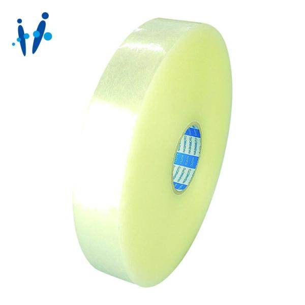 橋本クロス 自動封緘機用テープ|特長:製函・封緘機用の長尺テープです。 透明なOPPテープで梱包物の印刷等を隠しません。 引張強度に優れています。