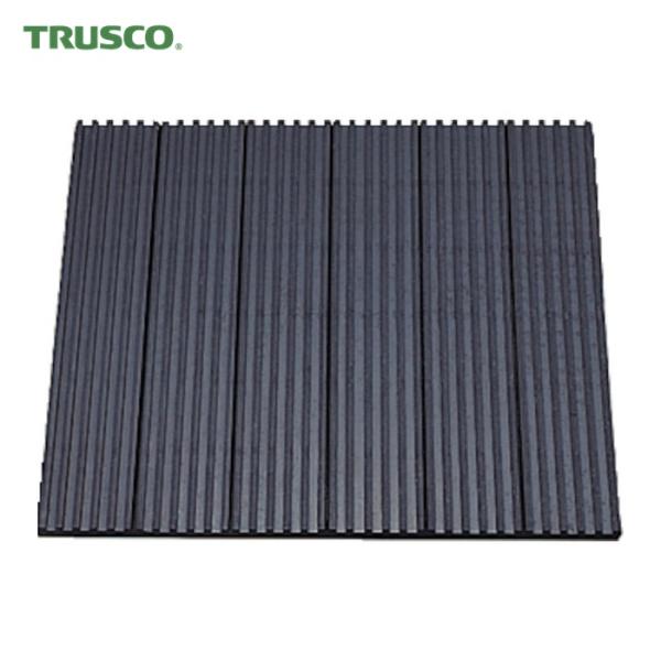 TRUSCO 防振材(下敷きタイプ)|特長:加工が容易で50ミリ間隔に入ったV溝をカッターナイフで切るだけで使用できます。 切削油・機械油・潤滑油などに対し耐性があります。 使用荷重の範囲が広く、荷重の大小にかかわらず安定した防振効果が得ら...