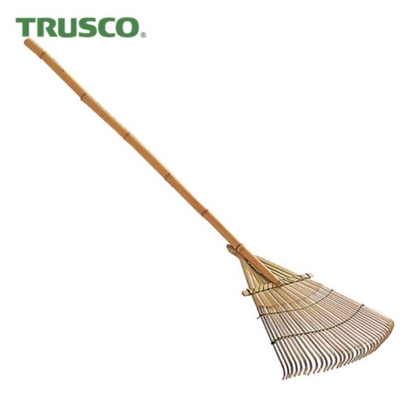 TRUSCO 熊手|特長:自然に優しい天然素材100%です。 柔軟性の優れた竹製のため、落ち葉や枯れ葉集めに最適です。