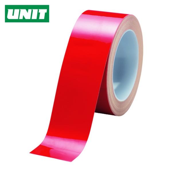 ユニット ラインテープ|特長:色の使い分けで様々な意味合いの区画表示ができます。 オレフィン系フィルムを使用し、燃焼時に有毒な塩素ガスを発生しません。 粗面(凹凸面)に追従性が良い強粘着タイプの合成ゴム系粘着剤を使用しています。