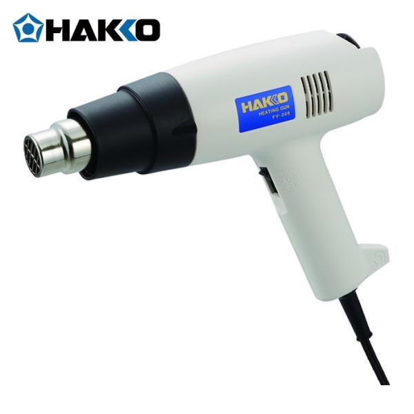 白光 熱風加工機|特長:低価格で安全に配慮した工業用ドライヤーです。 温度は無段階、風量は2段階で調節可能です。 転倒時にパイプが床に付かない安全設計です。