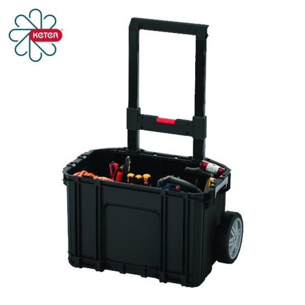 KETER システムボックス|特長:ローリングシステムに連結可能なツールカート単体です。