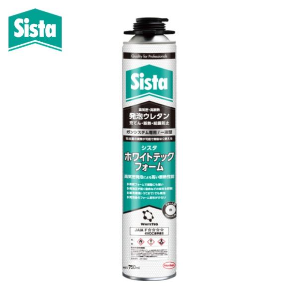 Sista 発泡ウレタン|特長:硬化後の寸法安定性が高いので、断熱・充填性能を発揮します。 きめが細かく大きな巣が少ないので安定した断熱性を実現しています。 冬季(・5°C)から夏季まで使用可能です。