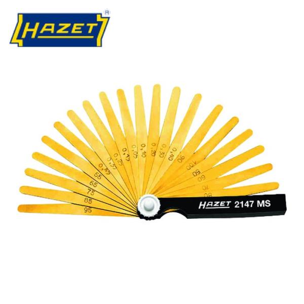 HAZET スキマゲージ|特長:非磁性体ですのでプラチナスパークプラグの他各種センサー調整に最適です。