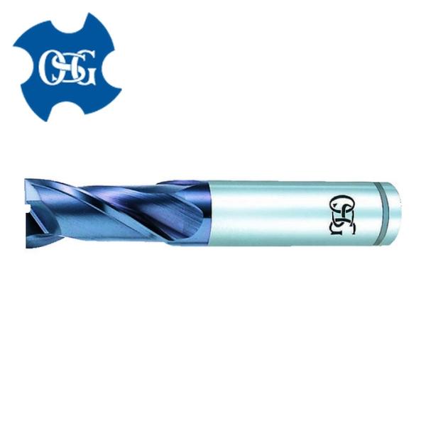 OSG ハイススクエアエンドミル|特長:粉末ハイスXPMにVコーティングが施してあります。 良好な切れ味と安定した工具寿命を実現しました。
