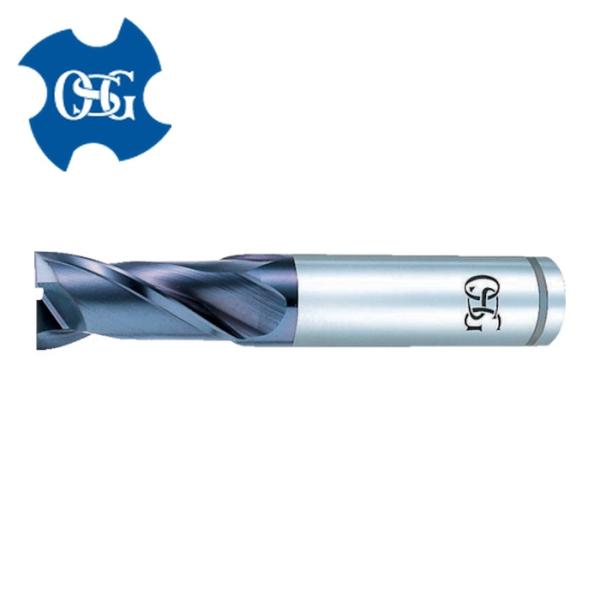 OSG ハイススクエアエンドミル|特長:粉末ハイスXPMにVコーティングが施してあります。 良好な切れ味と安定した工具寿命を実現しました。