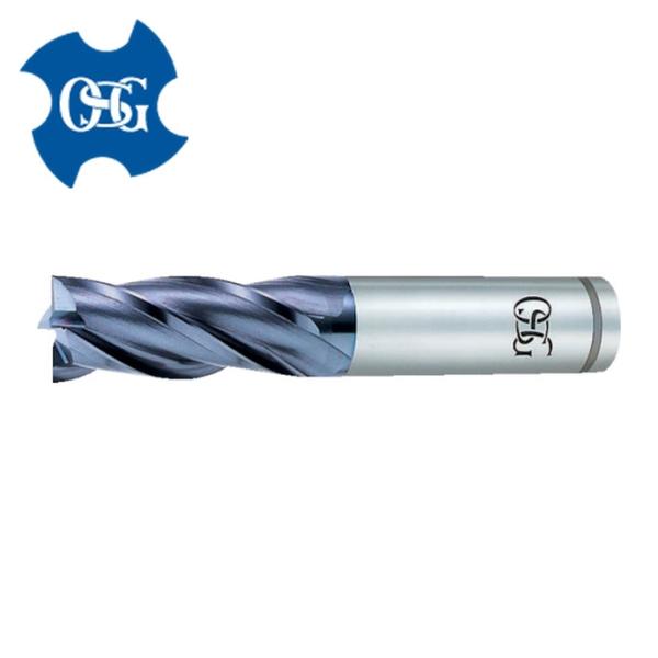 OSG ハイススクエアエンドミル|特長:粉末ハイスXPMにVコーティングが施してあります。 良好な切れ味と安定した工具寿命を実現しました。
