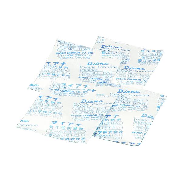 菱江化学 気化性防錆剤|特長:防錆成分を気化して、流通・保管中の製品を錆から守ります。 劇物指定対象外の商品です。