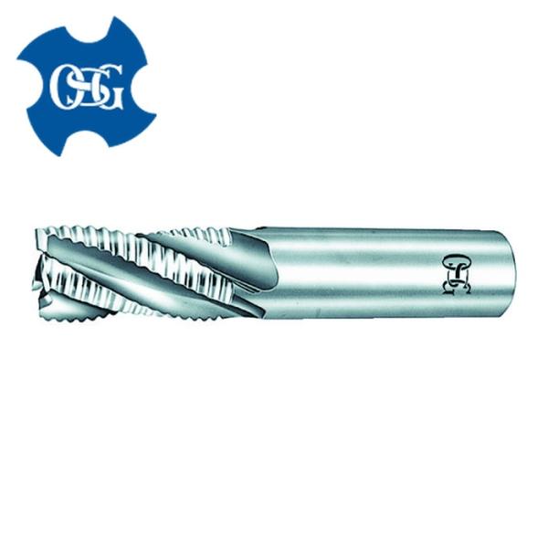 OSG ハイスラフィングエンドミル|特長:重切削ラフィングエンドミルのショート刃シリーズです。