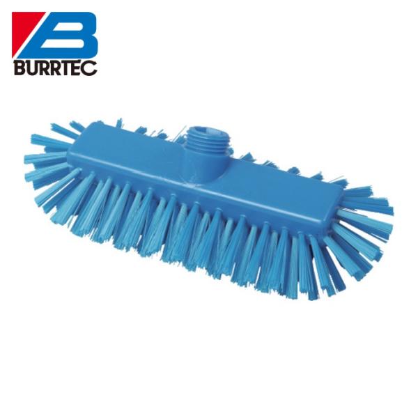 BURRTEC デッキブラシ(HACCP対応)|特長:180°に広がった毛先でフロアの隅までしっかり洗浄できます。 床面、排水溝、グレイチングの洗浄に最適・ハンドルは別売りです。 「ハンドル」「バーキュートプラス伸縮ハンドル」をセットでご購...