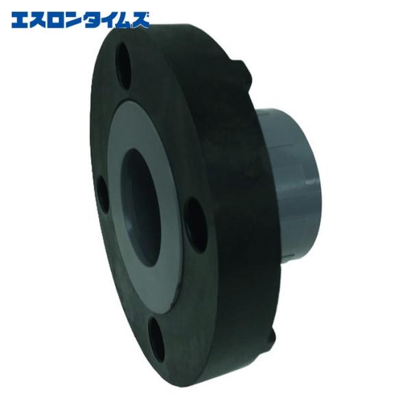 エスロン フランジ(樹脂製)|特長:フランジ部分が回転可能なため、現場での位置合せが容易で施工時間を短縮できます。 抜け止めリブが付いているので縦配管での抜け落ちを防止します。