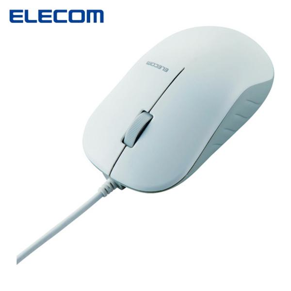 ELECOM マウス|特長:マウスの基本性能をしっかりと持ったスタンダードサイズの有線3ボタンBlueLEDマウスです。 左右ボタンには、耐久性能において信頼性が高く、クリック感にも定評のあるOMRON社製の1000万回高耐久スイッチを採用...
