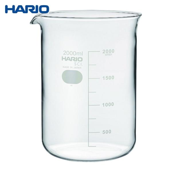 HARIO ビーカー|特長:口部がフレアに開いていて持ちやすく、液だれしにくい注ぎ口です。 耐熱性、化学的特性に優れた高品質な耐熱ガラスを使用したビーカーです。