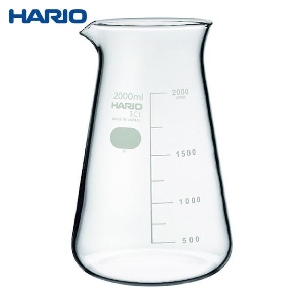 HARIO ビーカー|特長:くびれたネック部分は、かくはん操作に適したデザインです。 持ちやすく試料の混合がしやすい形状です。
