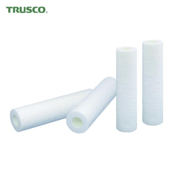 TRUSCO ろ過用フィルター|特長:ポリプロピレン(100%)を使用しているため、酸からアルカリ溶液まで幅広く使用できます。 ポリプロピレンの極細繊維を自己熱接着するため、繊維の脱落はほとんどありません。 また、ろ過抵抗が少なくろ過流量が...