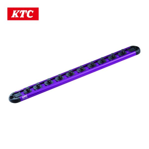 KTC ソケットホルダ|特長:インパクトレンチ用ソケットのピンリングを装着した状態での着脱が可能です。