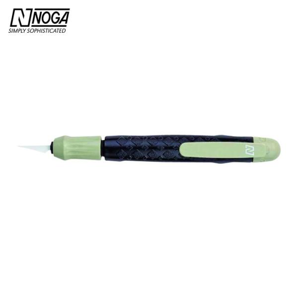 NOGA 面取り・バリ取り工具|特長:クリップ付の新型デザインです。 手に優しいツーコンポーネント仕様でつかみやすいハンドルです。