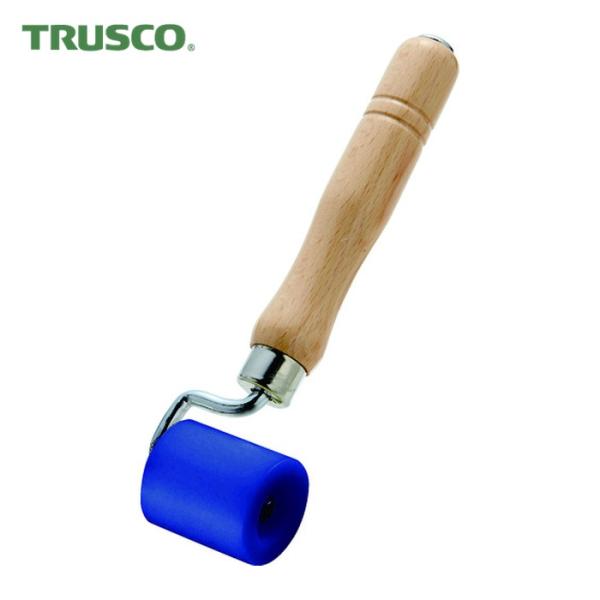 TRUSCO 内装用ローラー|特長:シリコンのため、塗料が付着しても手で剥がすことが出来ます。 ベアリング入なので回転が滑らかです。