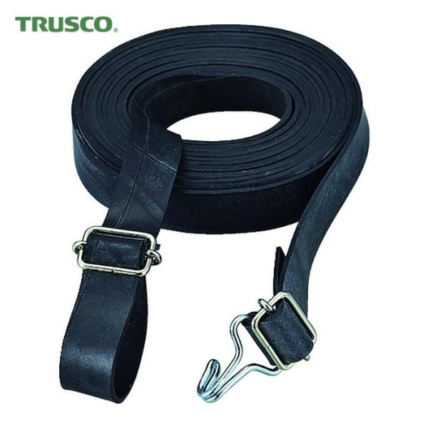 TRUSCO ゴムバンド|特長:両端にバックルが付いていますので、簡単に取り付けができます。 工具を使わずに長さの調節ができます。