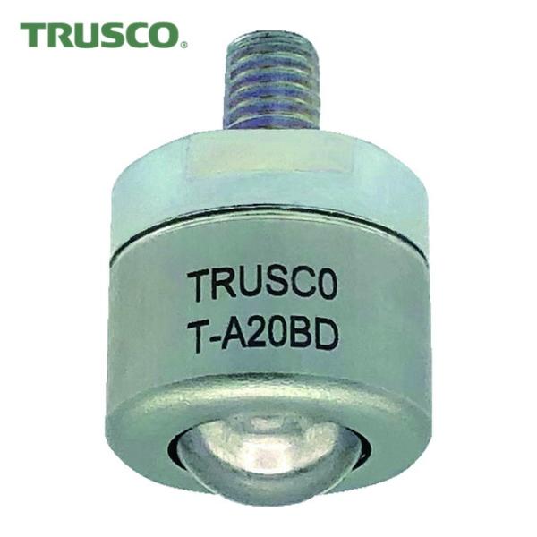 TRUSCO 下向用ボールキャスター|特長:プレス成型品よりも高精度・高荷重です。 下向き。