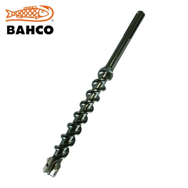 BAHCO コンクリートドリル(SDSmaxシャンク)|特長:幾何学形状のヘッドを採用しており、センタードリルの精密さと迅速性を両立させました。 優れた粉塵除去機能で、耐久性高く熱摩耗を低減します。 迅速な芯だしが可能で平滑面による滑りを防...