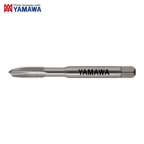 ヤマワ ポイントタップ|特長:食付き部の切刃側の溝を斜めに削りとって、切りくずが前方に送り出されるようにしてあるので、切りくずによる障害が無く通り穴に最適です。 ストレート溝が浅いので強度が高いです。