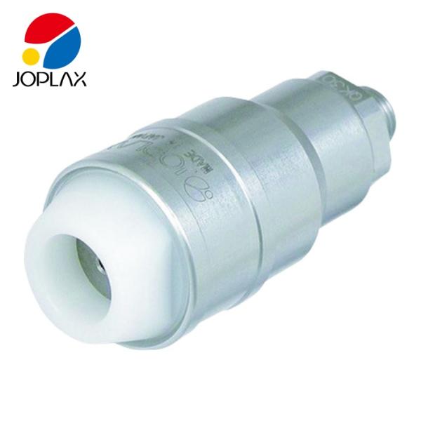 JOPLAX エアダスター用ノズル|特長:間欠波動効果で広範囲の処理が可能な、アルミ製ラウンドノズルです。 エアブロー中にエアダスターを左右に振る必要がありません。