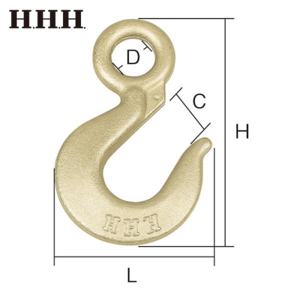 HHH フック|特長:メッキ加工をしています。