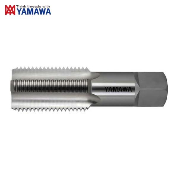 ヤマワ ハンドタップ|特長:切りくずが粉状またはそれに近い小さくカールする被加工材に適しています。 刃先強度が大きくなっています。 再研磨が容易です。