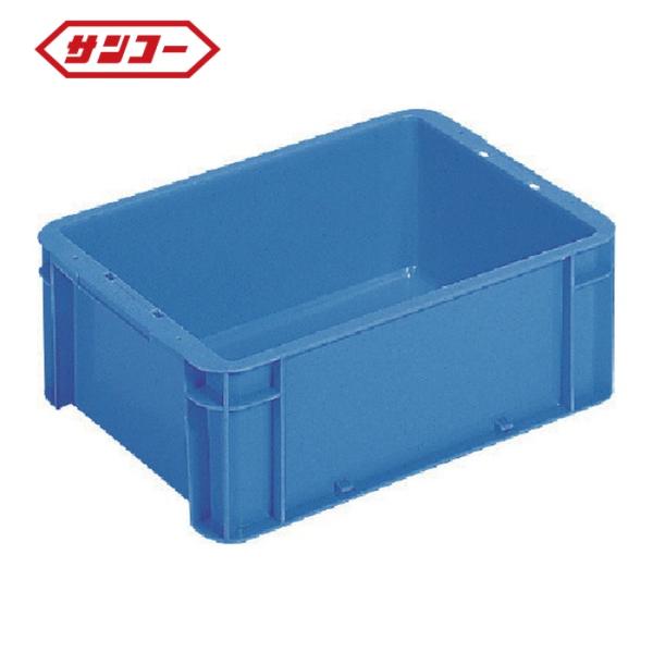 サンコー ボックス型コンテナ|特長:洗練された形状、堅牢な強度、優れた機能を誇ります。 近年、増々発達するマテハン分野の一翼として、また生産現場における一機能部品として活躍しています。
