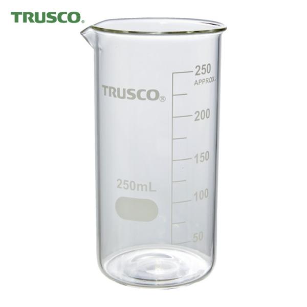 TRUSCO ビーカー|特長:耐熱性・耐薬品性に優れたホウケイ酸ガラス製のトールビーカーです。