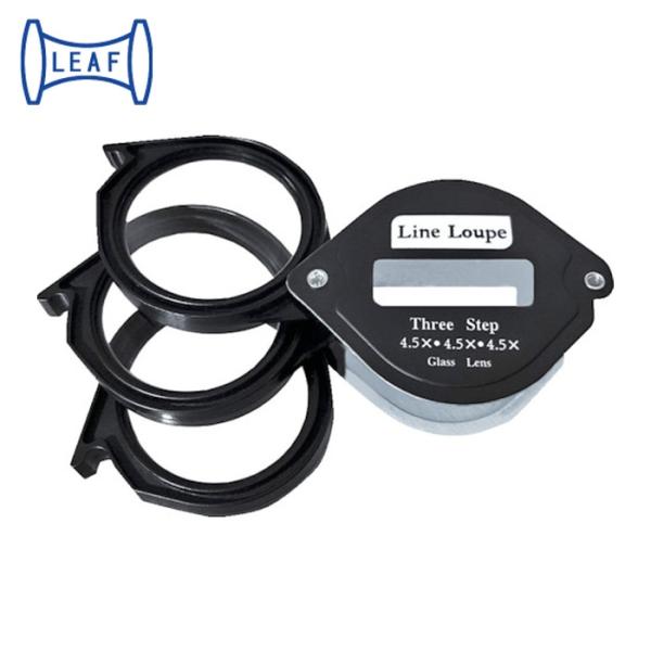 リーフ ポケットルーペ|特長:レンズ径36mmの重ね合わせ式ルーペです。