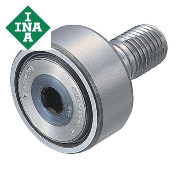 イナ カムフォロア|特長:外輪が肉厚で、外径面はクラウニングされています。 大きなラジアル荷重を支持できます。 軸を通じて潤滑剤を補給できます。