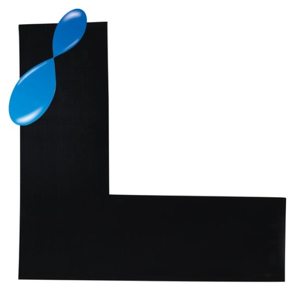 IWATA ラインテープ|特長:剥がれにくい、破れにくい、糊が残りにくい屋内用ラインテープです。 コーナー部や区画表示に便利なL型型のシートです。 0mmの厚みのあるラインテープです。